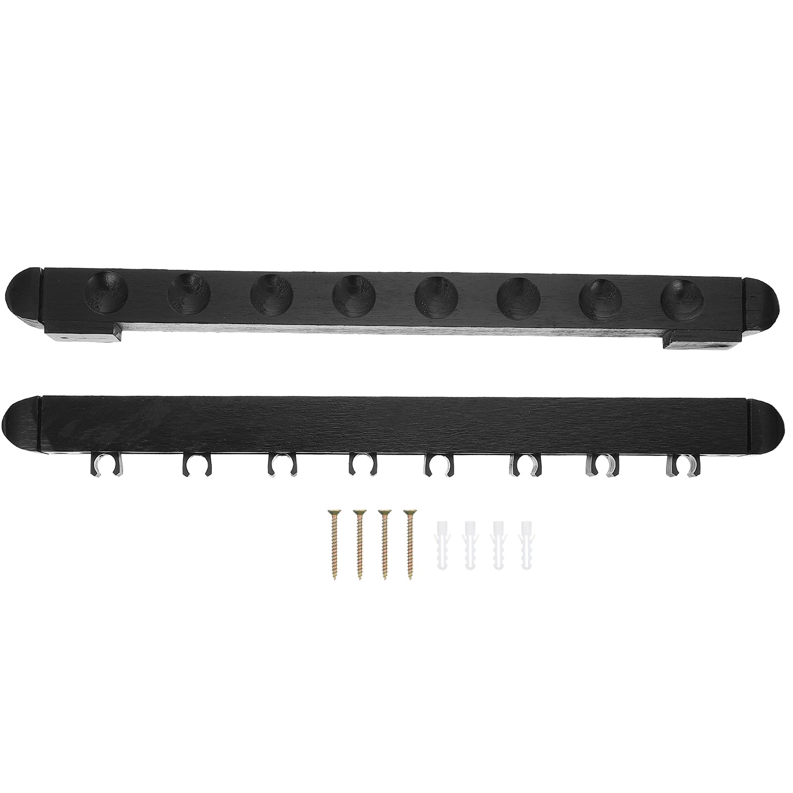 Billiards Pole Rack Cue Display Pool Stick Holder Skimmer Tip Black ...