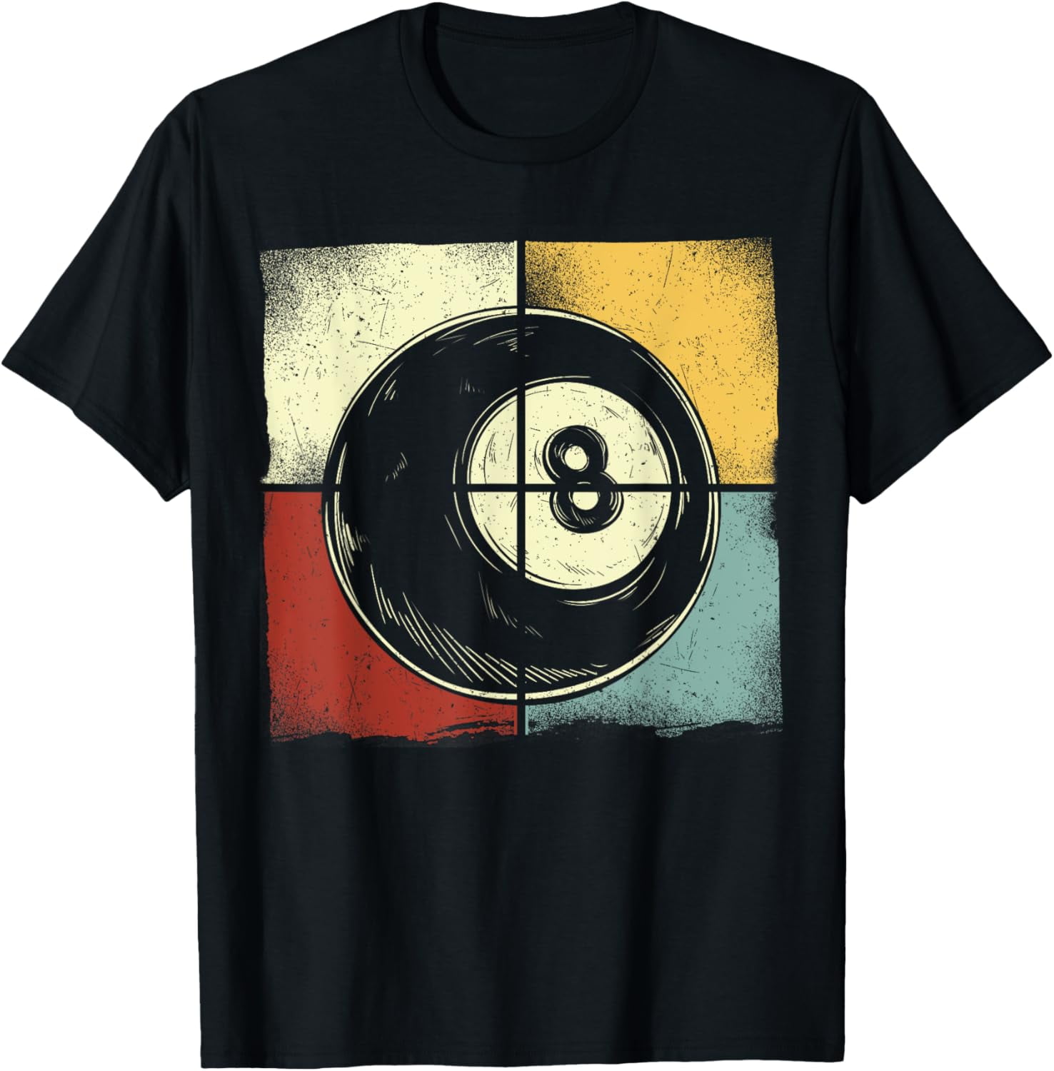 Billiards Pool Player Ball Retro Vintage T-Shirt - Walmart.com