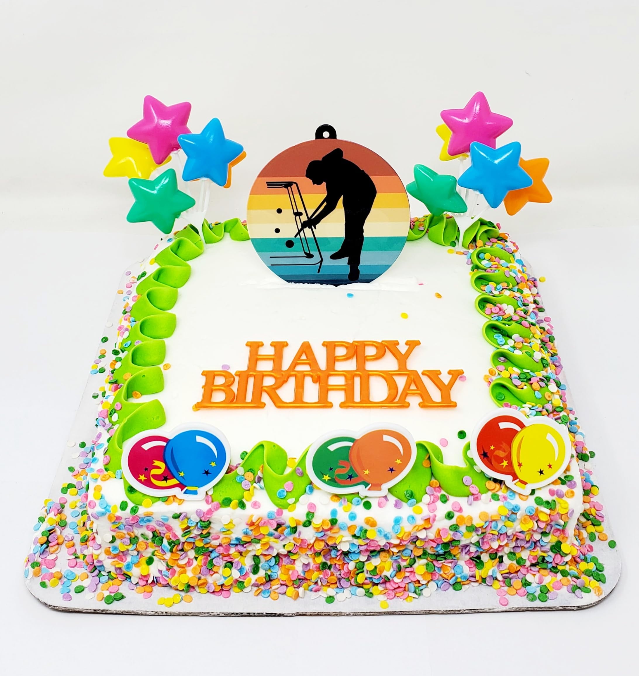 Billiards Pool Table SCH4 Pool Themed Birthday Cake Topper Set ...