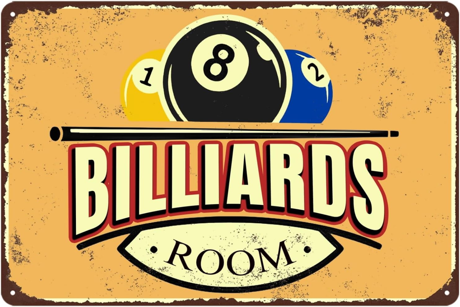 Billiards Room Decor Funny Billiards Tin Sign Pool Table Accessories ...