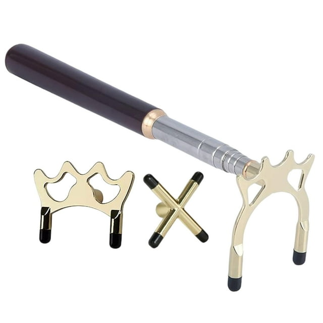 Billiards Stick Bridge with Bridge Heads Stainless Steel for Pool Table ...