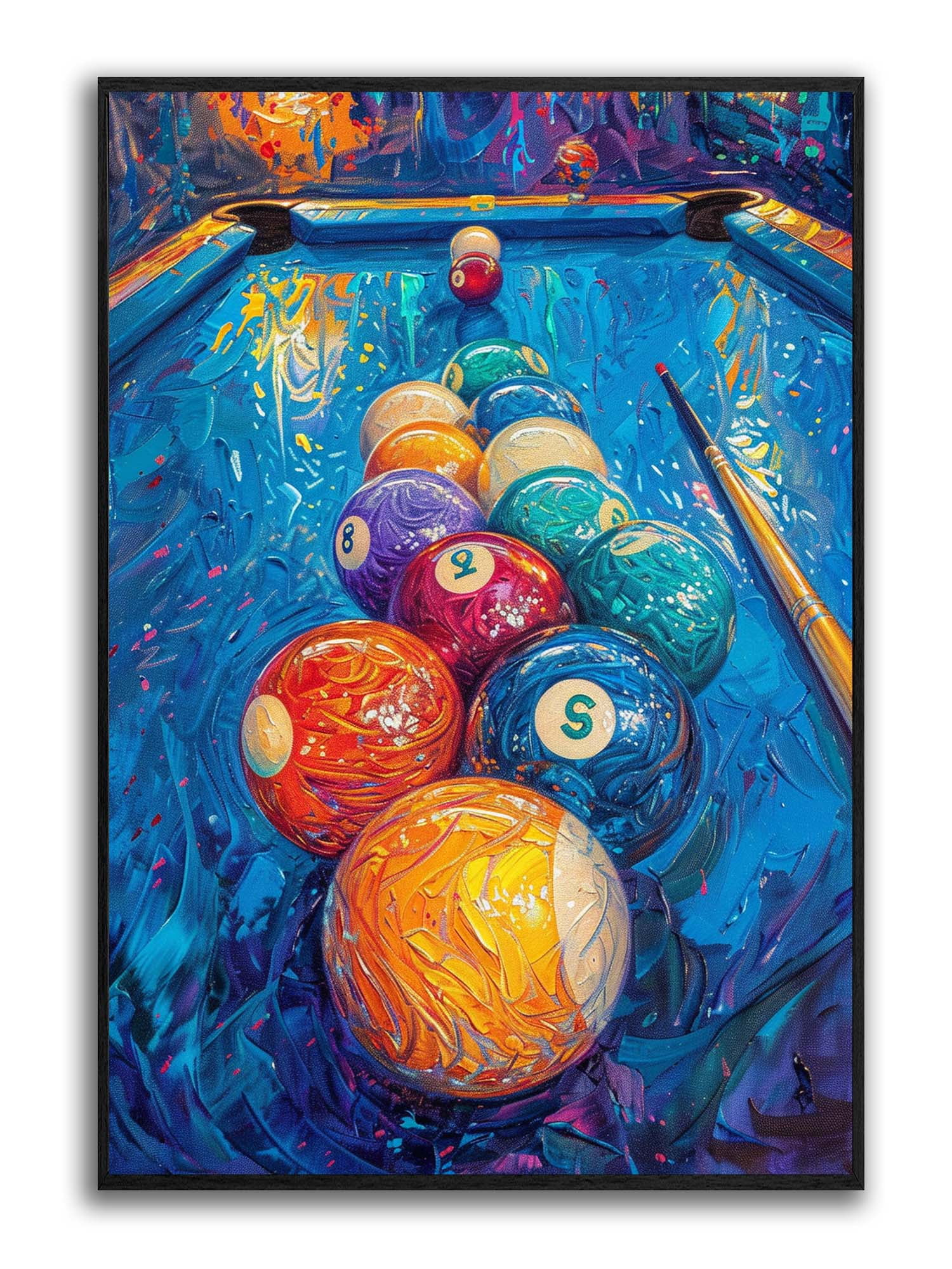 Billiards Wall Art Sports Decor Boys Bedroom Decor Wall Art For ...