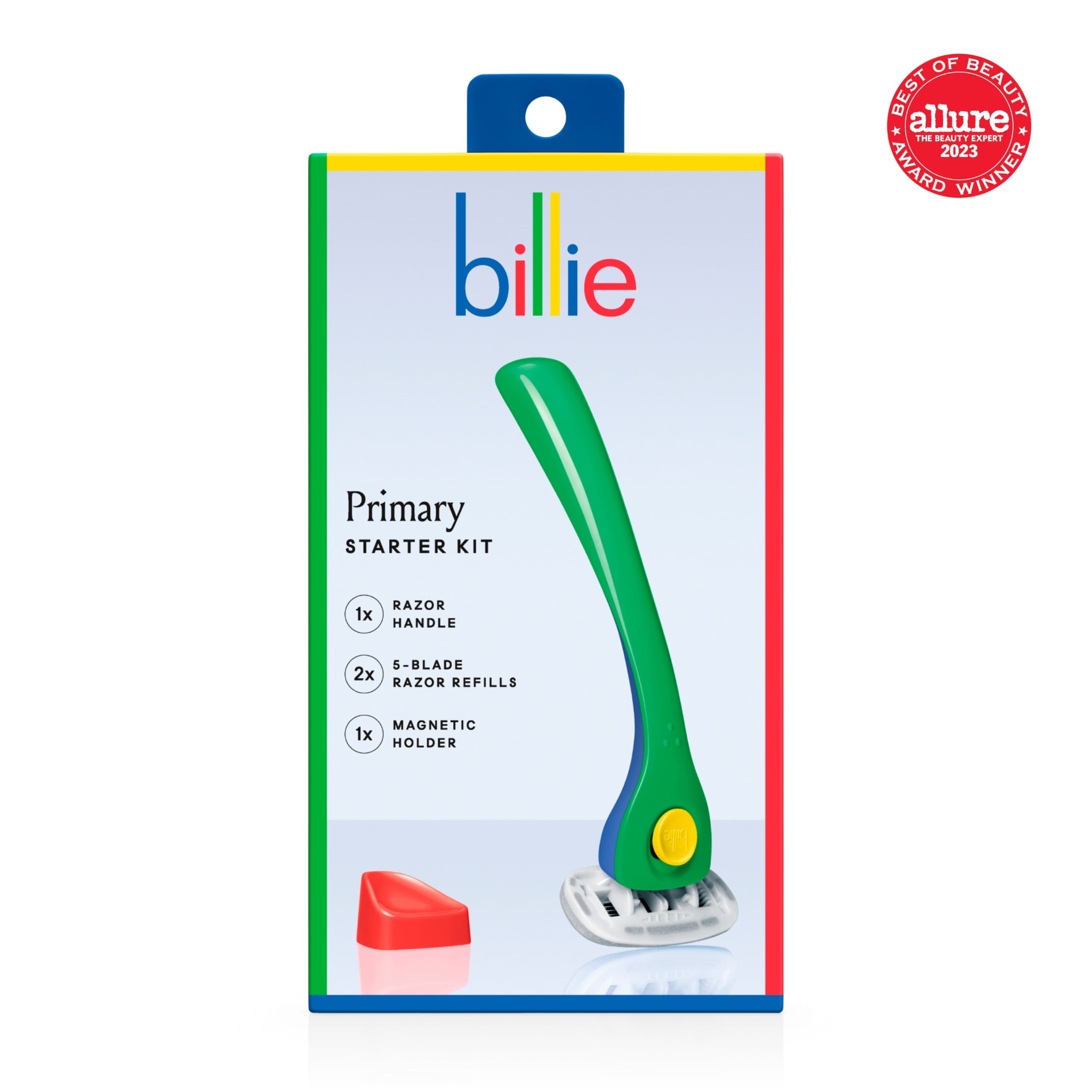 Billie 5-Blade Women's Razor Primary Starter Kit, Includes Razor Handle, 2 5-Blade Women's Razor ...