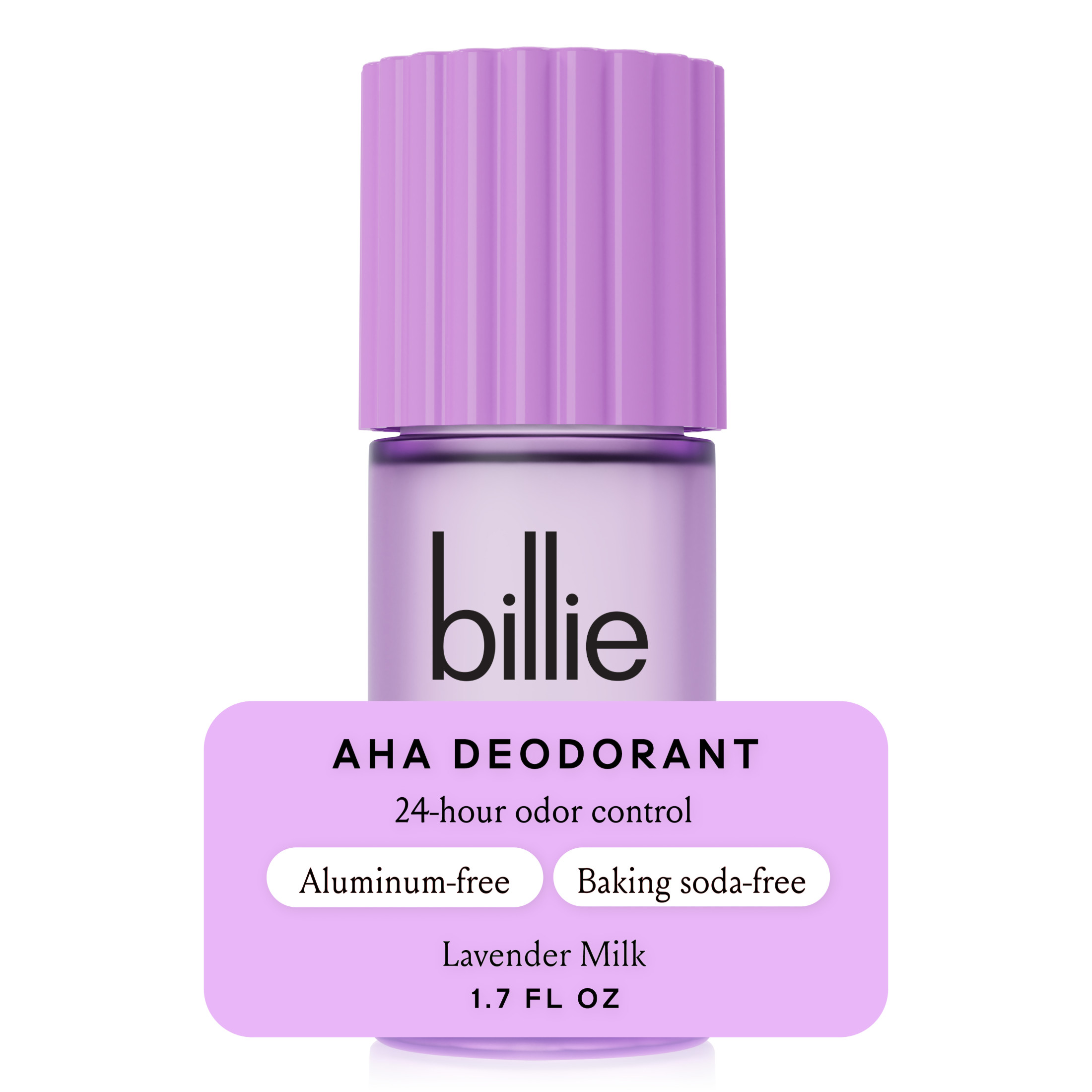 Billie AHA pH Adjusting Womens Deodorant Gel, 1.7 Fl Oz, Lavender Milk ...