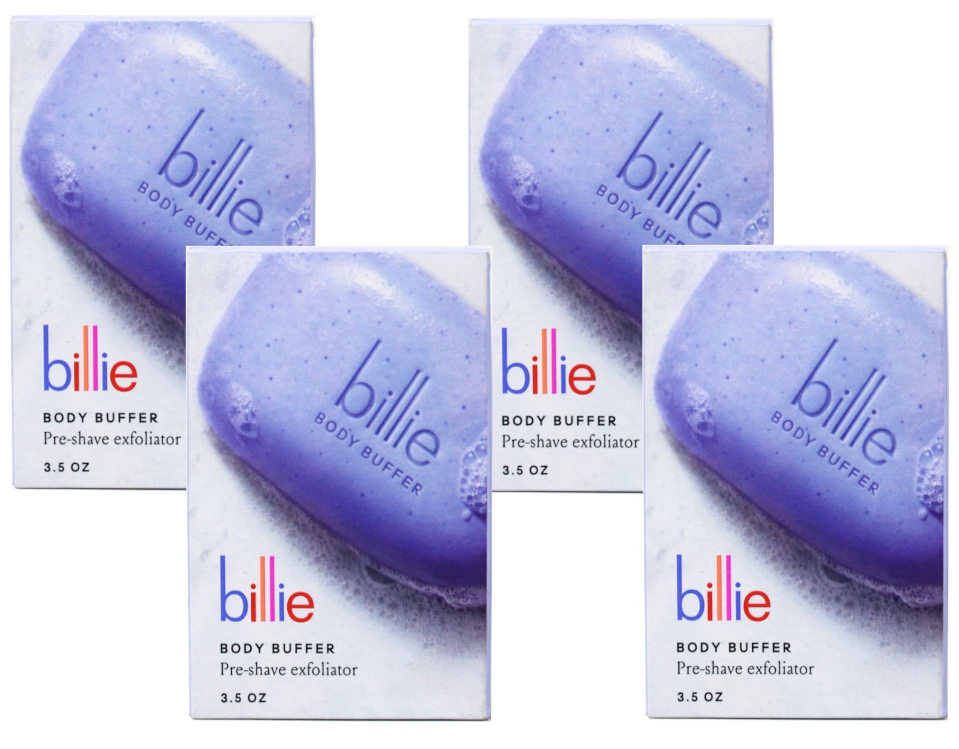 Billie Body Buffer - Pre-shave Exfoliating Bar - 3.5 oz - 4 Pack ...