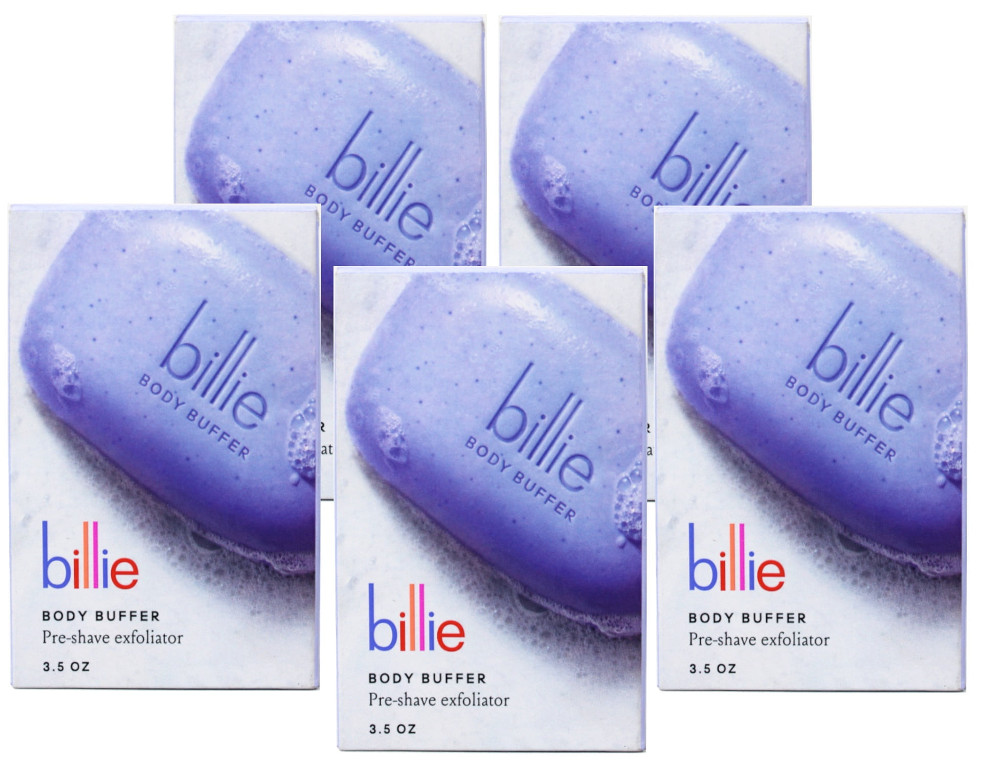 Billie Body Buffer - Pre-shave Exfoliating Bar - 3.5 oz - 5 Pack ...