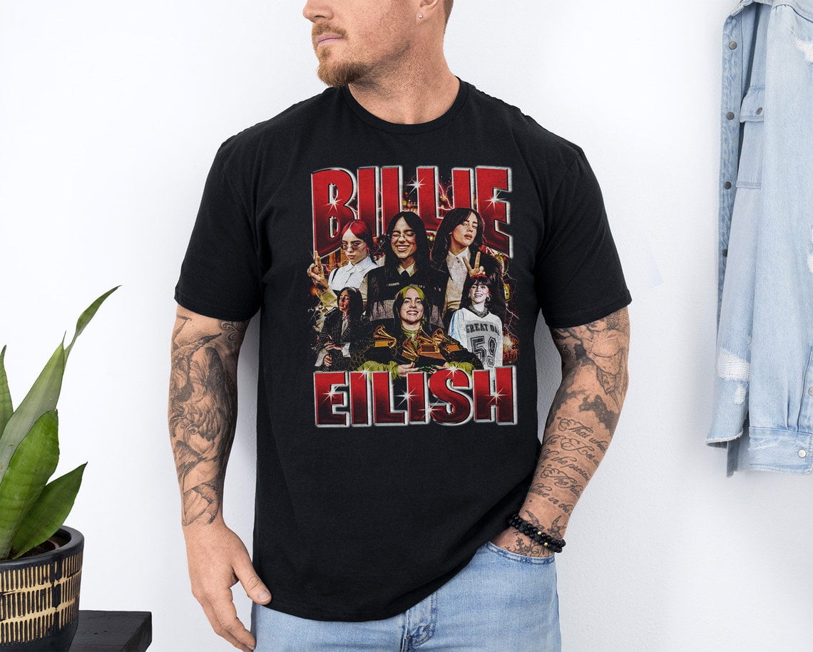 Billie_Eilish 2024 Graphic Shirt, Vintage Billie_Eilish 90s Style Shirt ...
