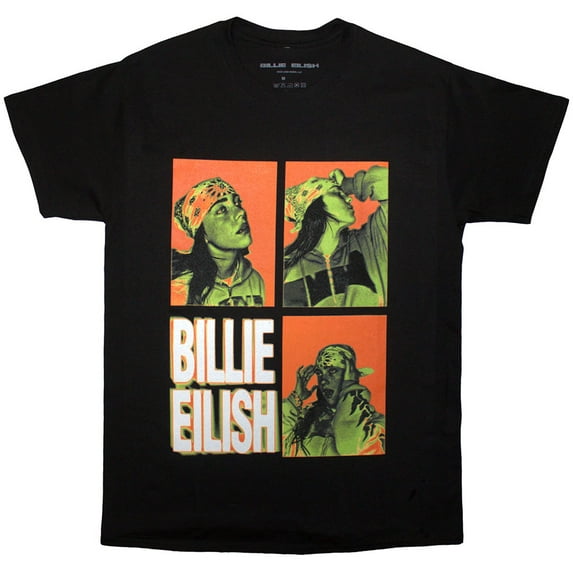Billie Eilish Unisex T-Shirt 3 Photo Logo (Black) (X-Large) - Walmart.com