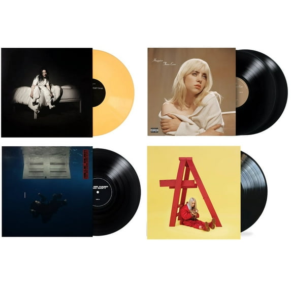 Billie Eilish - Deluxe 4 Album Vinyl Record Album Set - When We Fall ...