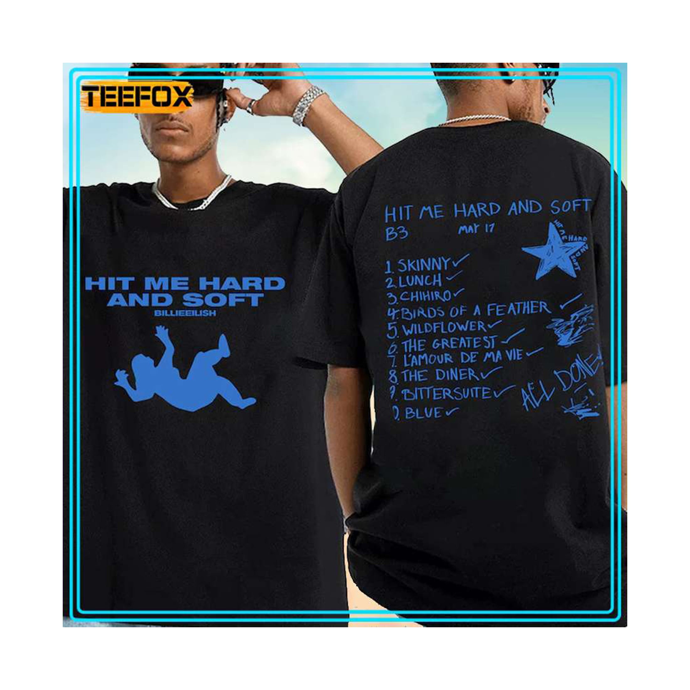 Billie Eilish Hit Me Hard And Soft Tracklist T Shirt