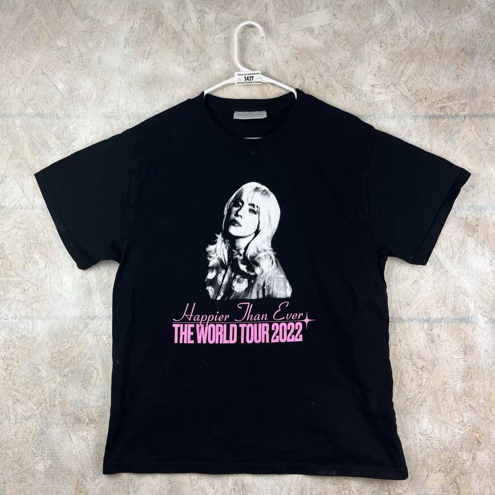 Billie Eilish Official Happier Than Ever 2022 World Tour T Shirt Adult ...