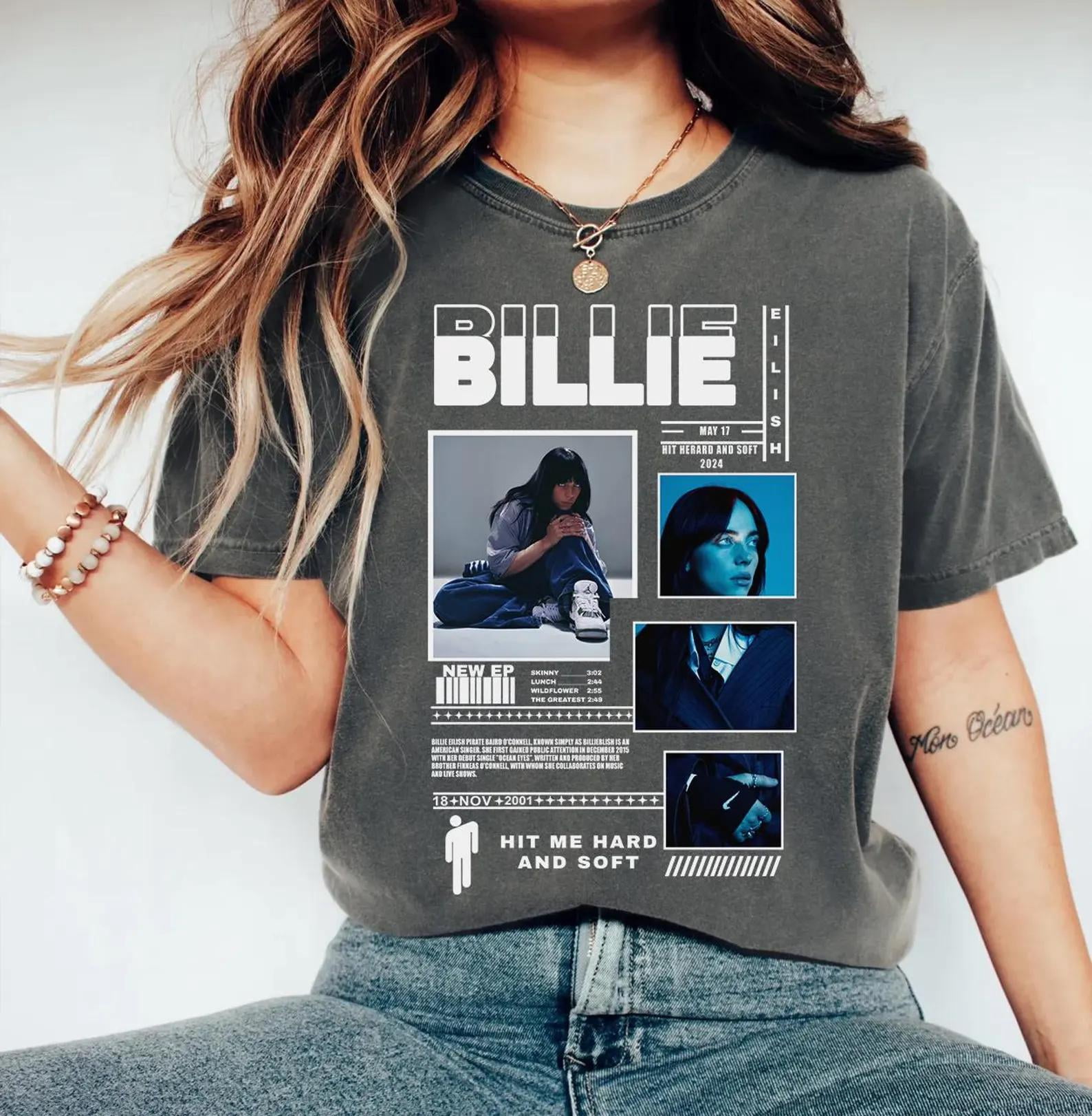Billie Ellish Inspired Shirt, Pop Music Graphic Tee, Hard Soft Inspired Shirt, Concert Outfit ...
