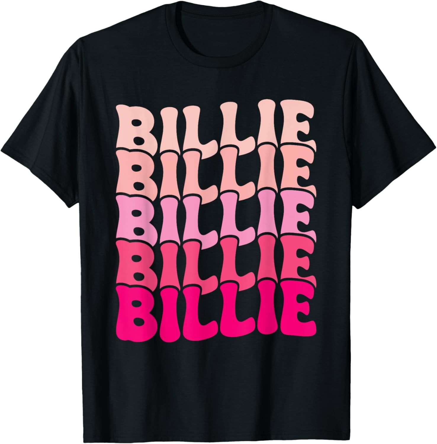 Billie Personalized Name I Love Billie Groovy 80's T-Shirt - Walmart.com