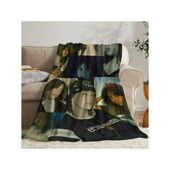 Billie Poster Flannel Blanket - Soft Warm All-Season Cartoon Throw for ...