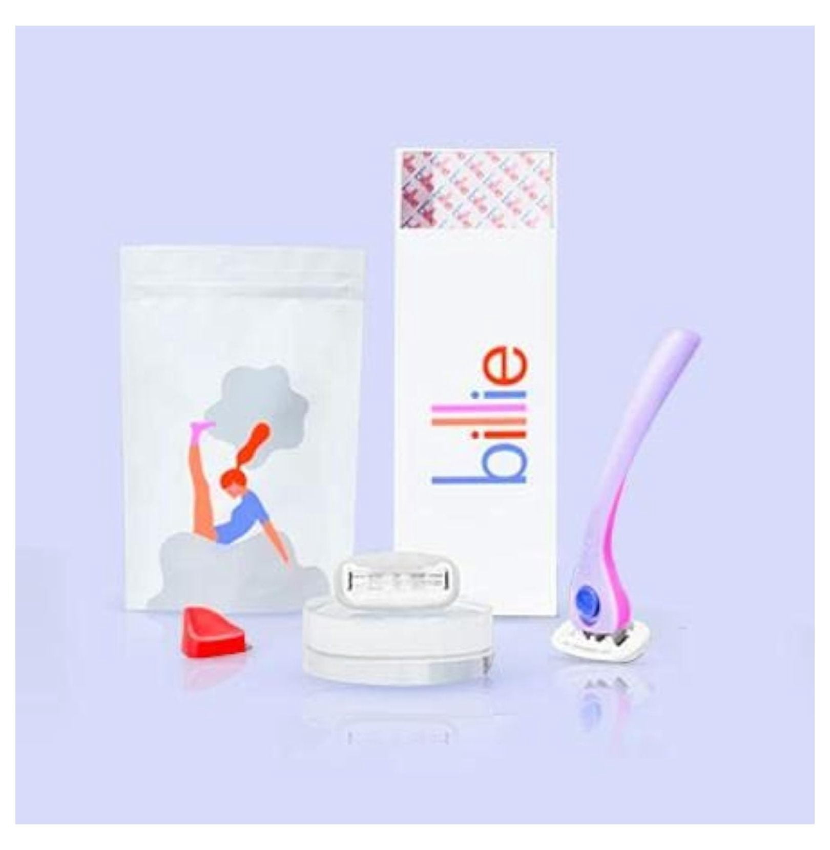Billie Shaving Razor Start Set - with 2x 5-Blade Cartridges and the ...