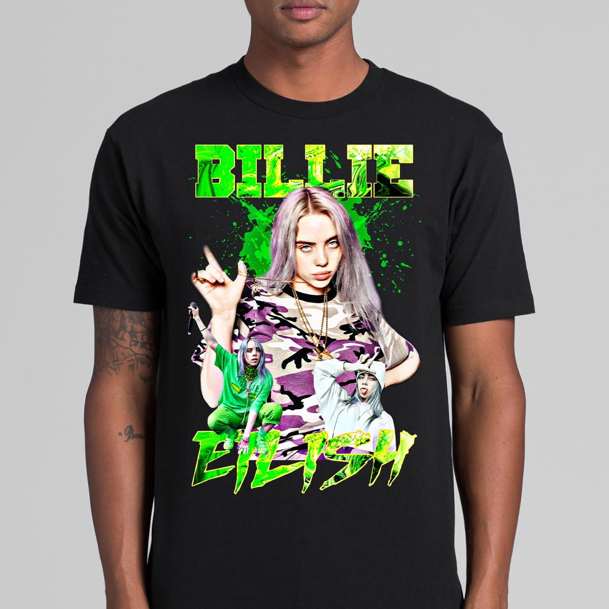 Billiie Eiliish Graphic Top – Alt Pop Star Aesthetic Apparel for fans ...