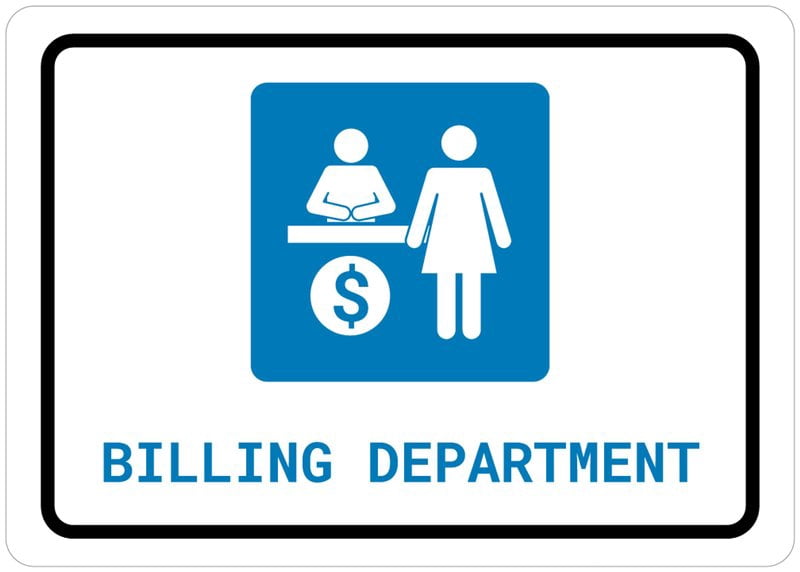 Billing Department Funny Vintage Tin Signs 8 X 12 Inch Wall Art Decor ...