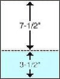 Billing Paper, 8 1/2 x 11 Blank Perfed 20#, Sky Blue Tint, 3 1/2 Return ...