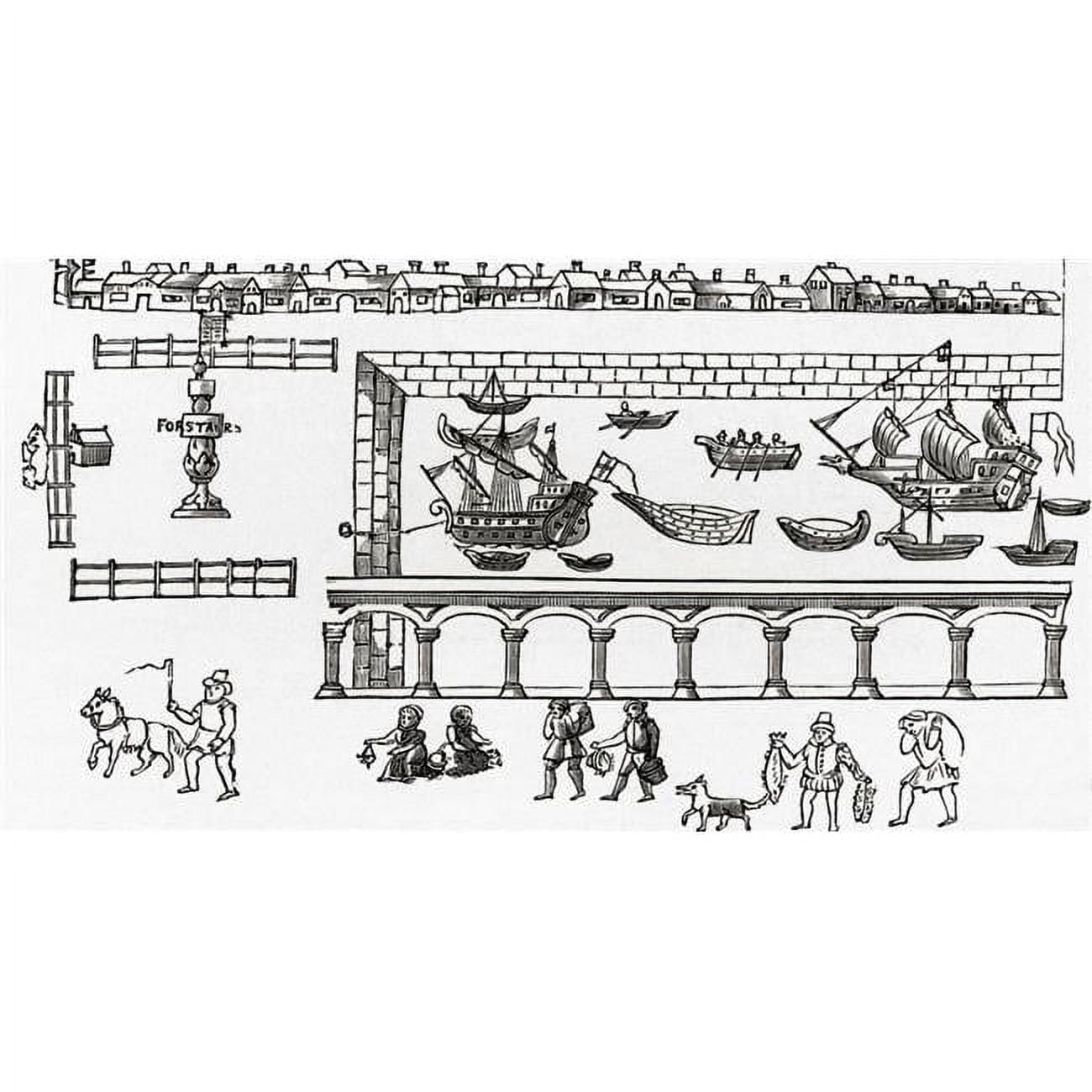 Billingsgate Market, London, England C.1598 From The Book Short History ...