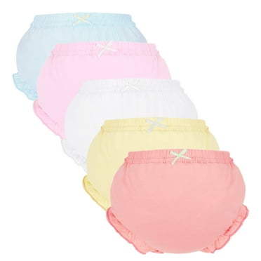 BIIOVENR 4 Pack Diaper Covers Ruffled Bloomers for Baby Girls Triangle ...