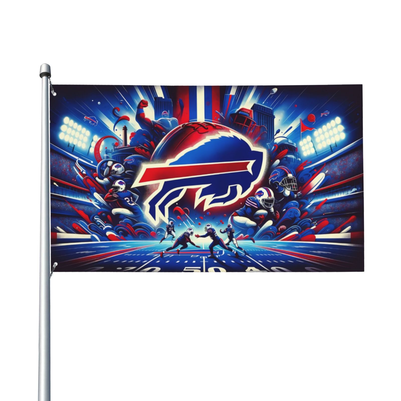 Bills Football Fan 3x5 Ft Flags with 2 Grommets for Indoor Outdoor for ...