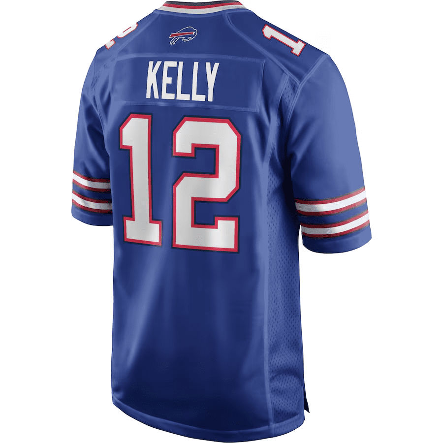 Bills Football Shirt Jim Kelly#12 Sports Team Game Fans For Men Aldult ...