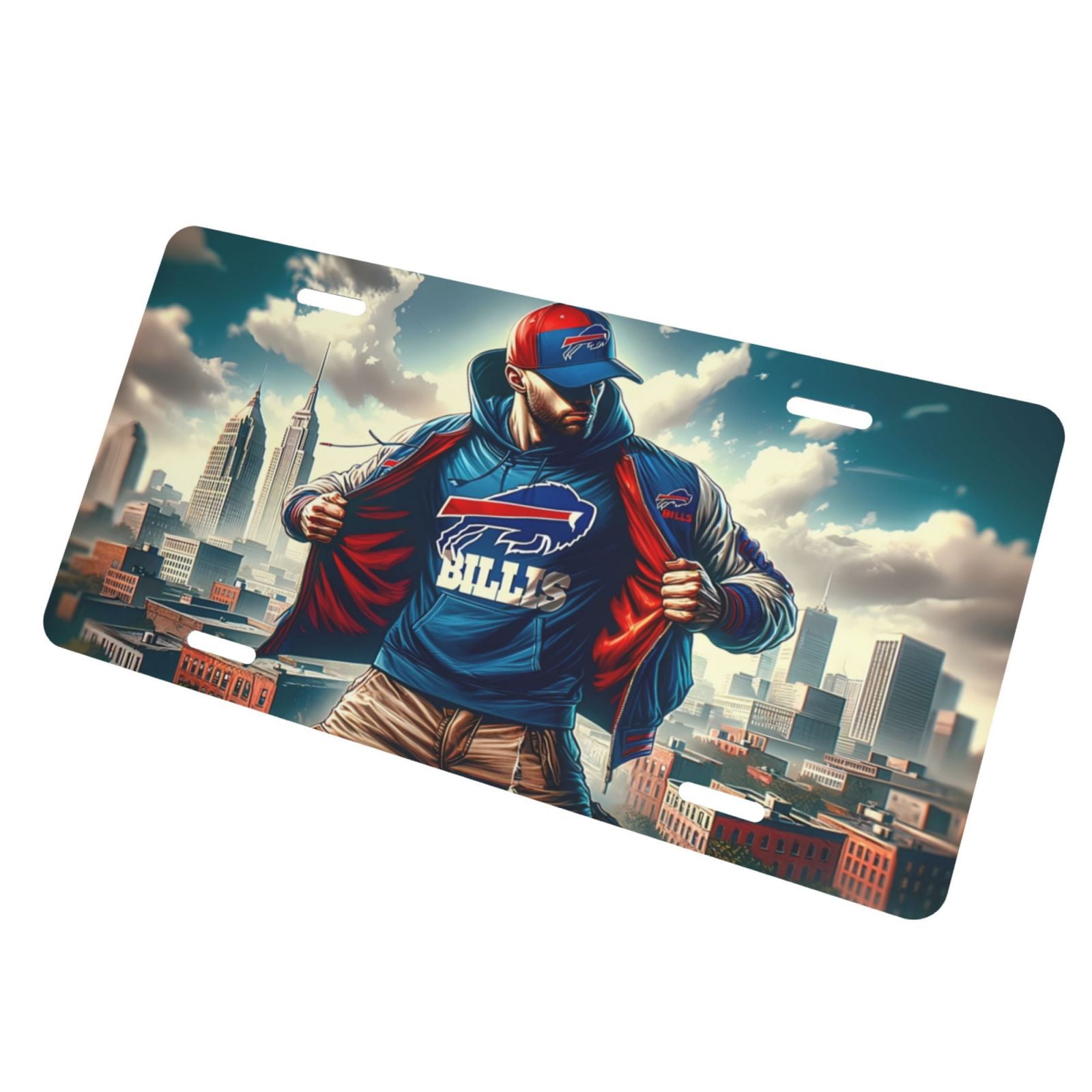 Bills Football Team Car Personalized License Plate 6 x 12 Inch Aluminum ...