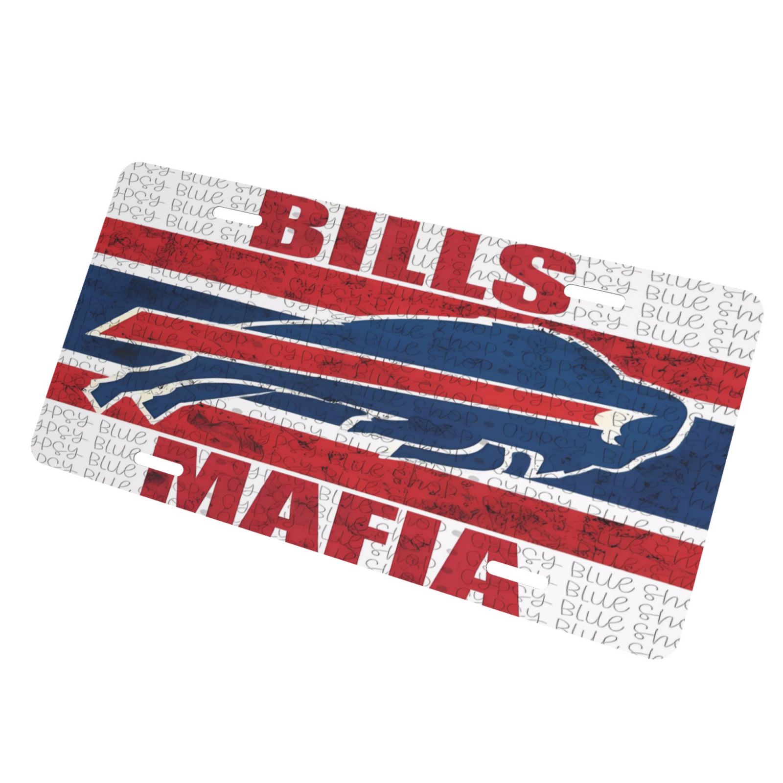 Bills Football Team Car Personalized License Plate 6 x 12 Inch Aluminum ...