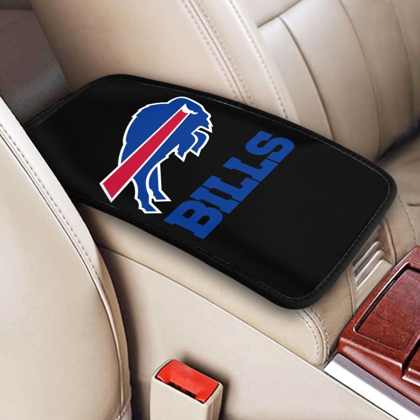 Bills Football Team Custom Car Armrest Cover, As A Gift For Loyal Fans ...