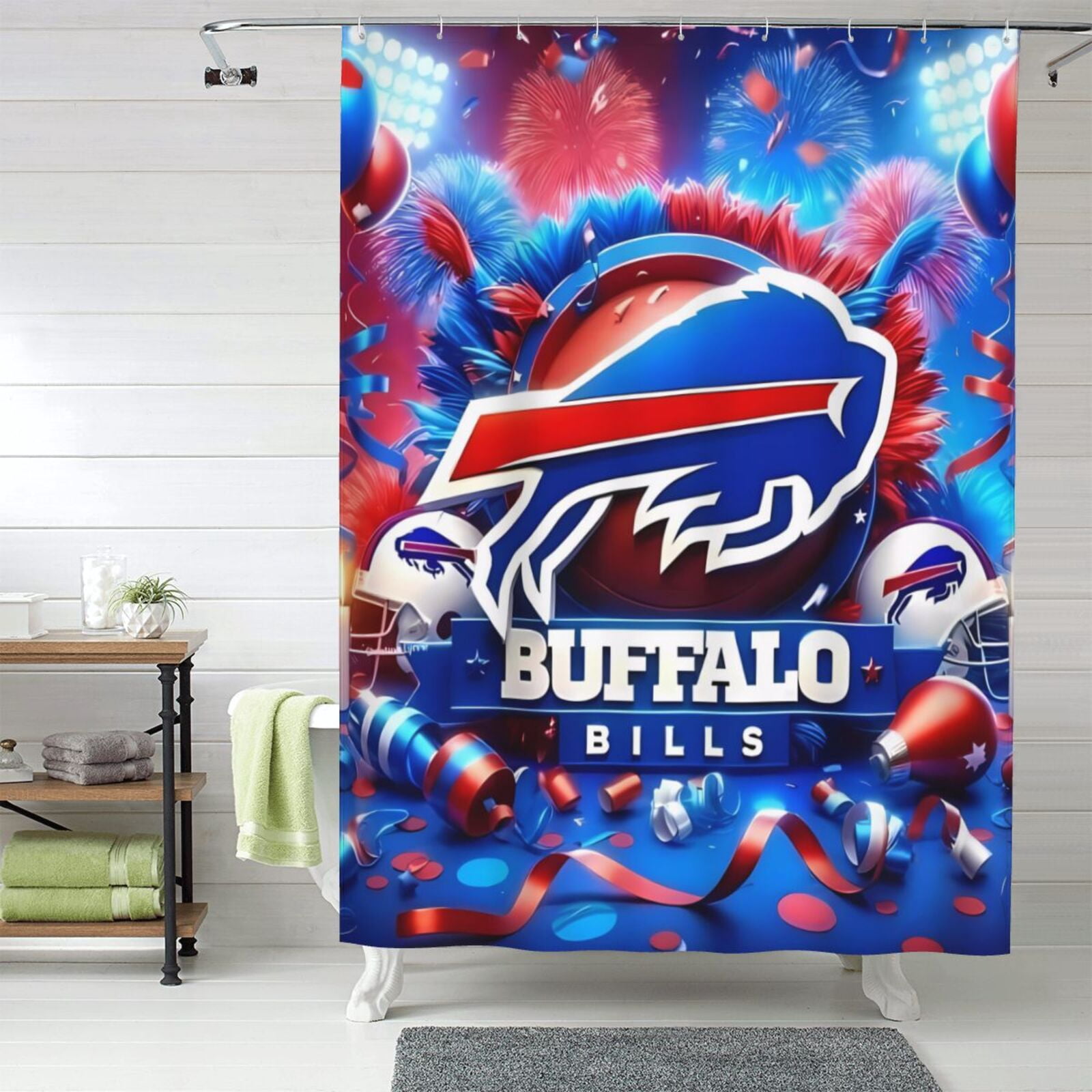 Bills Football Team Custom Waterproof Shower Curtain 60x72in Inch ...