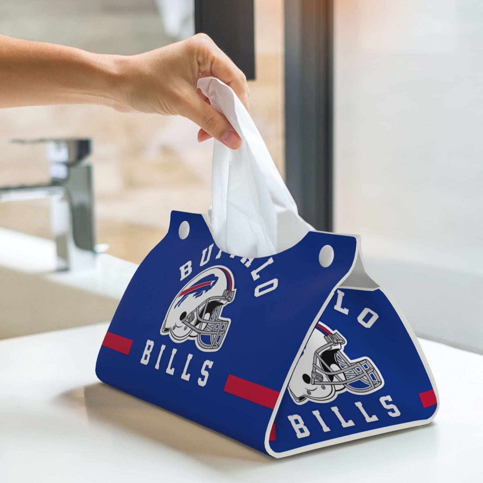 Bills Football Team Customized Tissue Box Bag, Long Tissue Bag, Modern ...