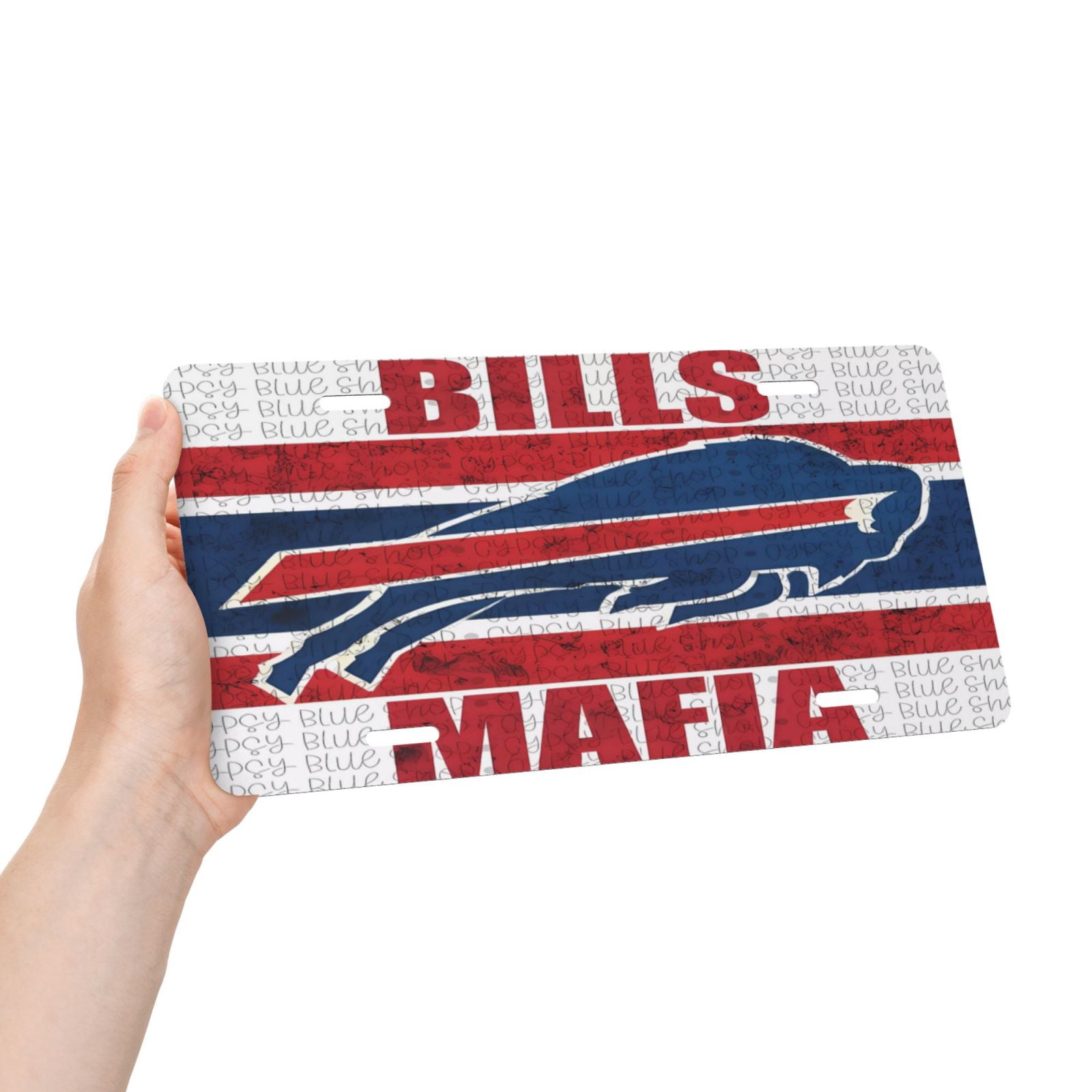 Bills Football Team Fan Car License Plate - Car Aluminum Decorative ...