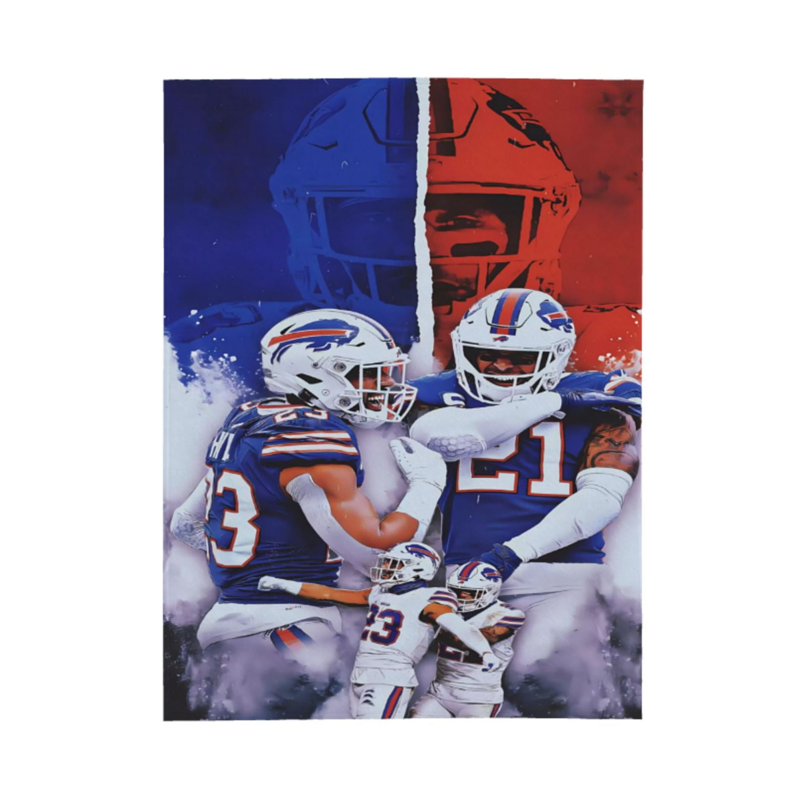 Bills Football Team Flannel Blanket, Thickened and Super Soft Blanket ...