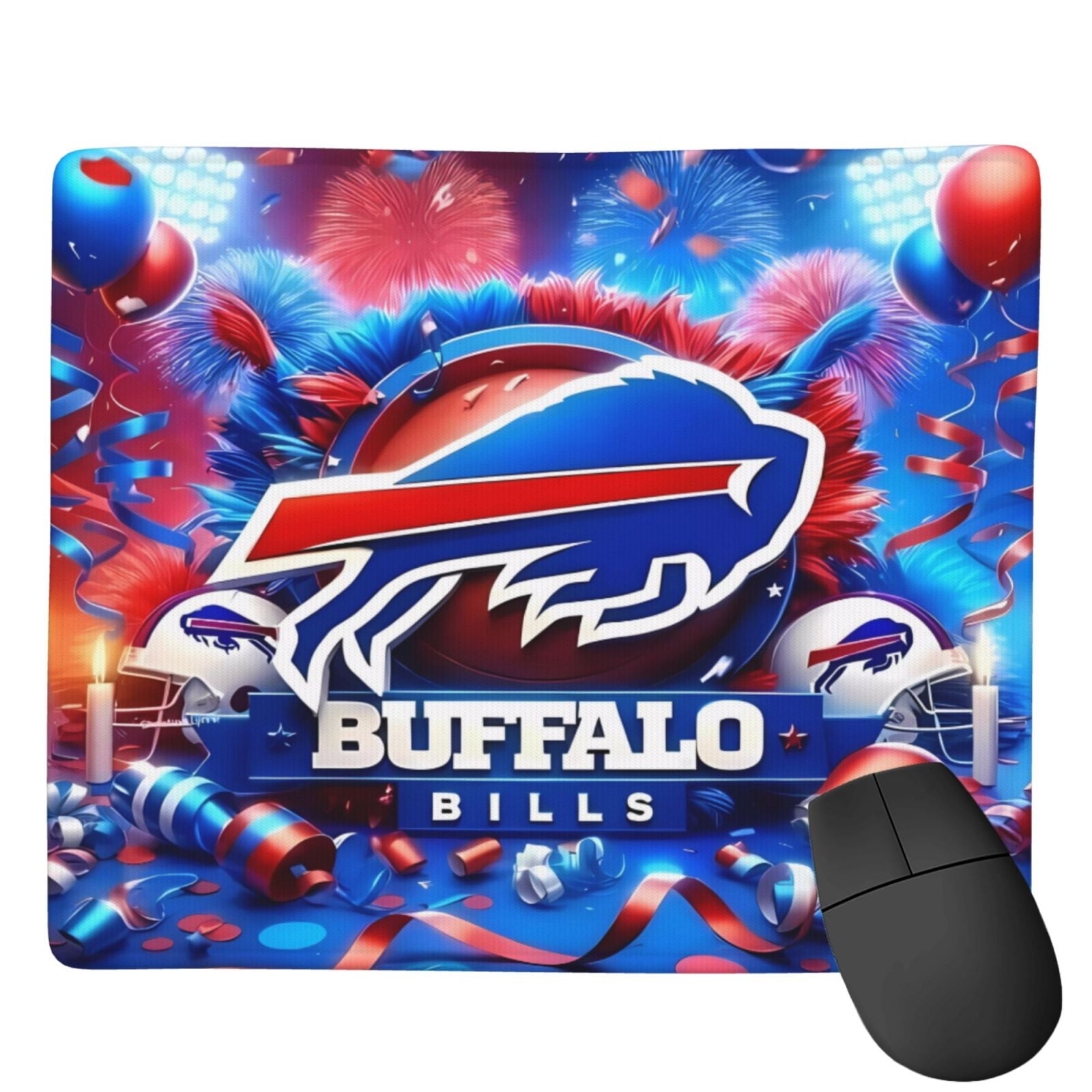 Bills Football Theme Mouse Pad 7x9 Inch - Non-slip Rubber Bottom ...