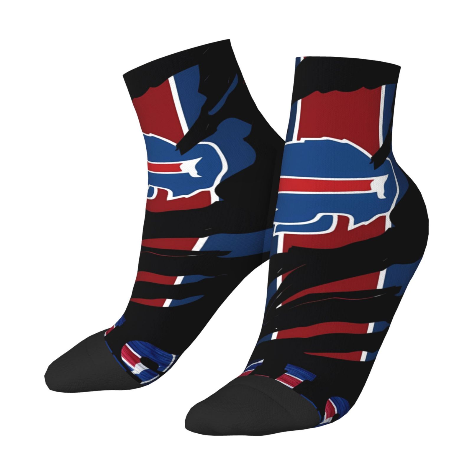 Bills Football team contrast color short socks men's sports short socks ...