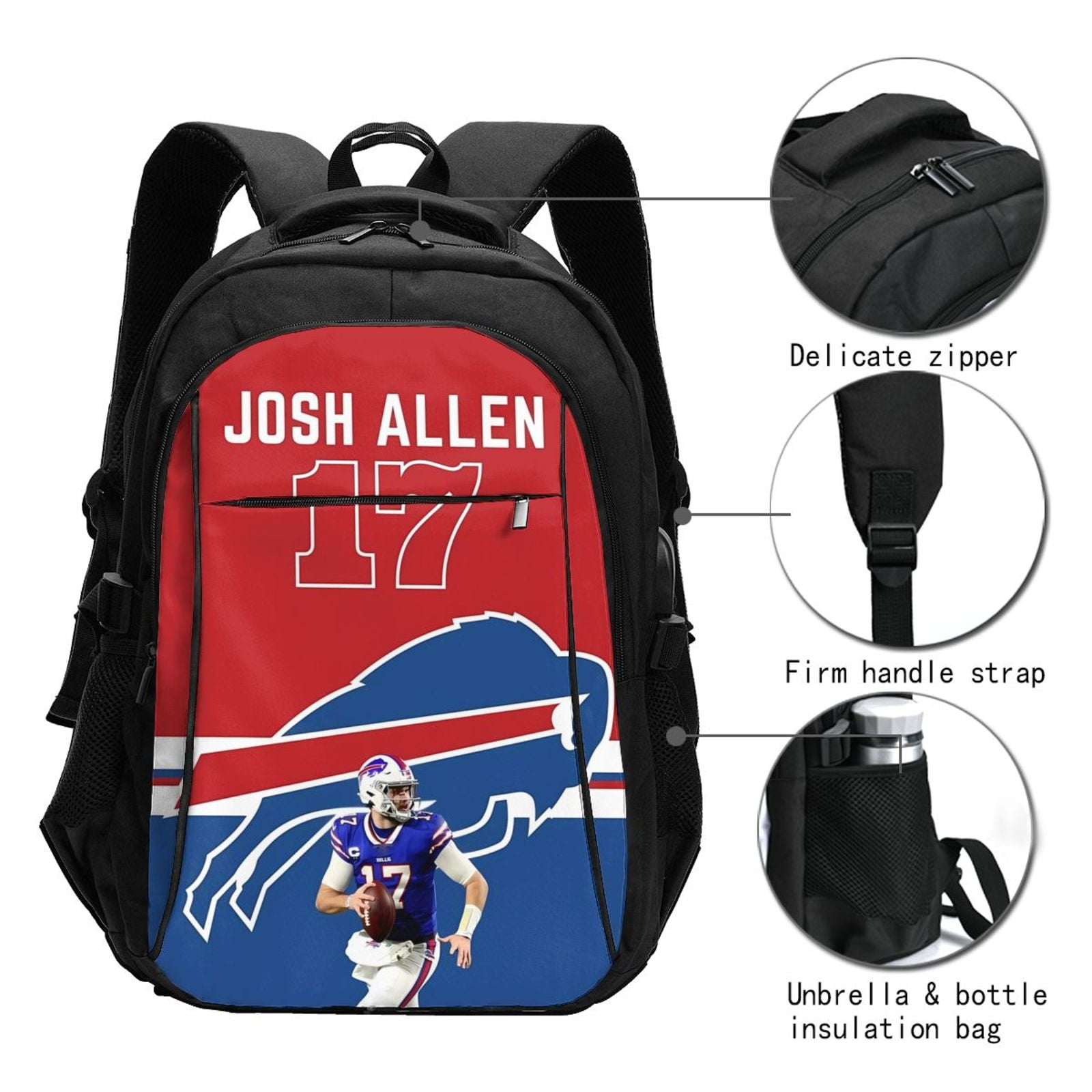 Bills Josh Allen‌ ‌‌2025 Team Custom Backpack for Fans – Personalized ...