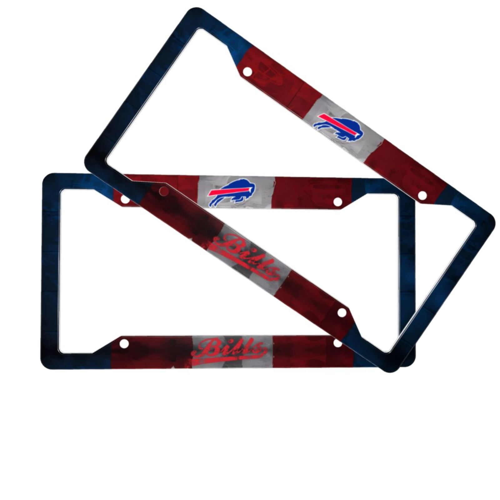 Bills License Plate Frames Cover Aluminum Four-Hole License Plate Frame ...
