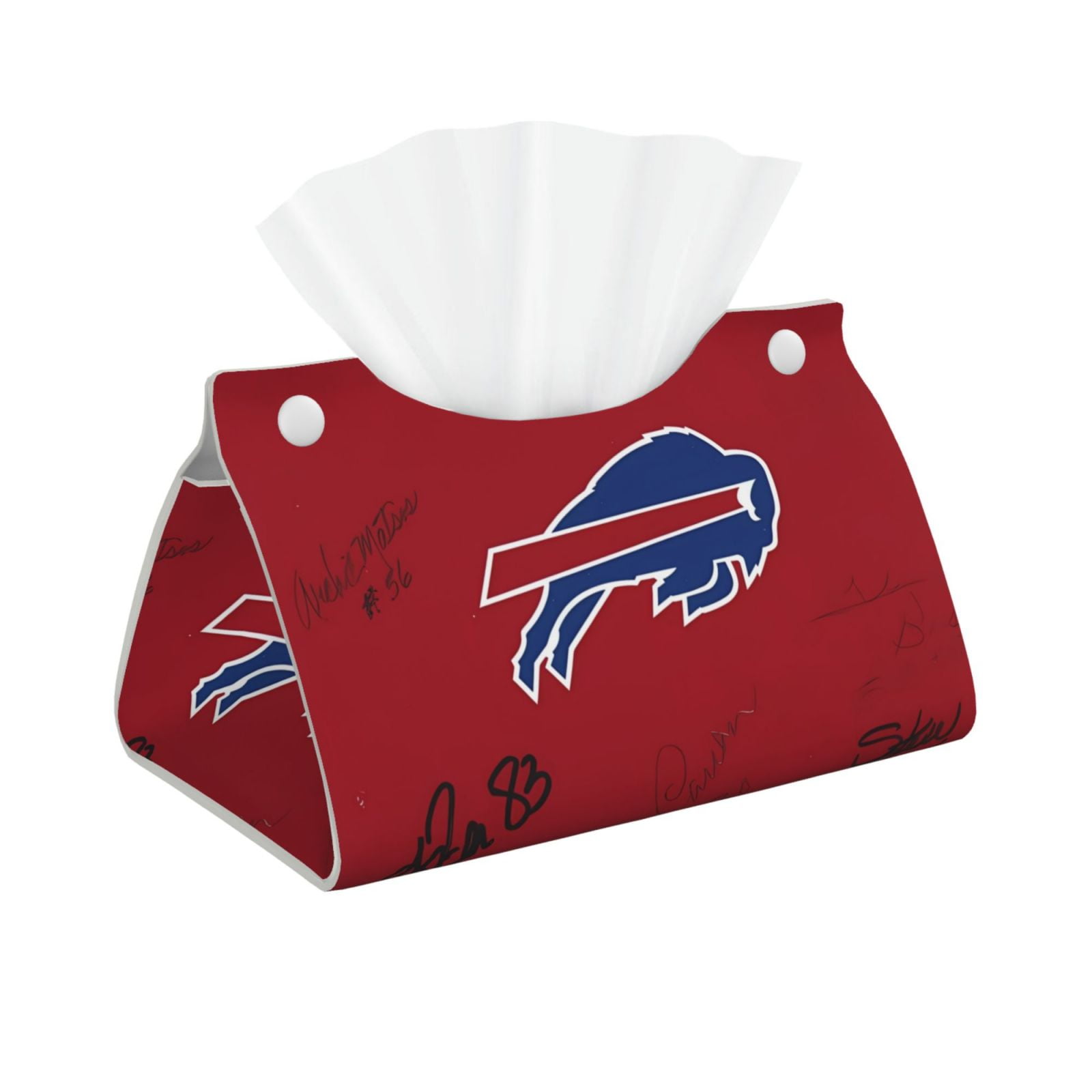 Bills Long Tissue Box Cover Tissue Holder Leather Tissue Bag With Snap ...