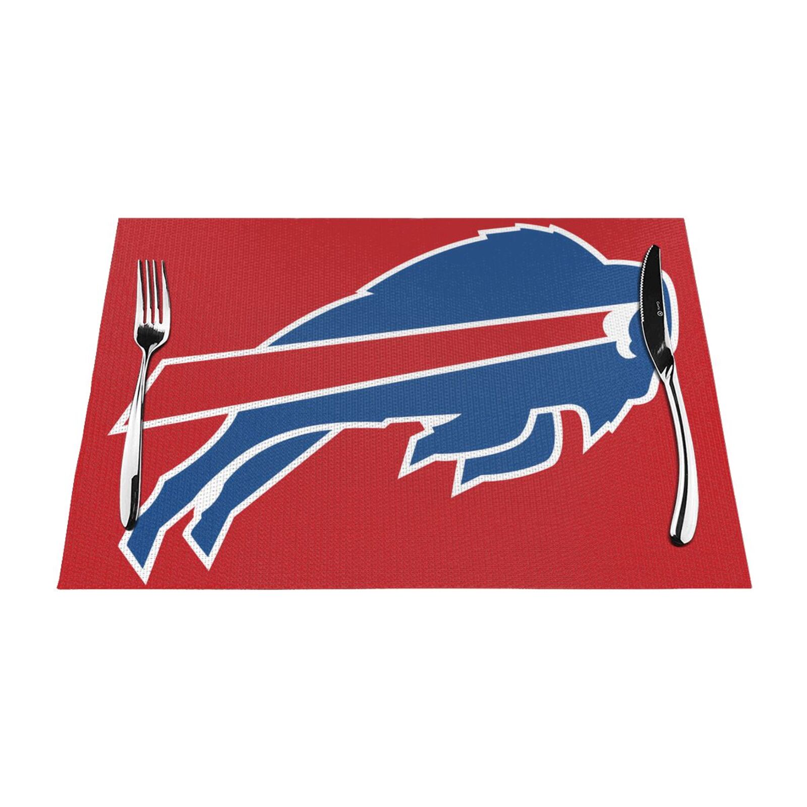 Bills Team Pvc Woven Placemat 12x18in (1 Piece Pack, 4 Piece Pack, 6 ...