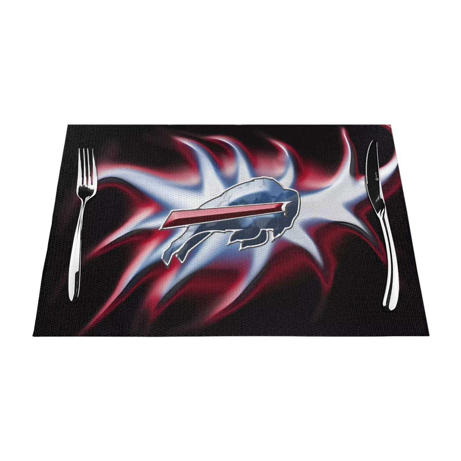 Bills Team Pvc Woven Placemat 12x18in (1 Piece Pack, 4 Piece Pack, 6 ...