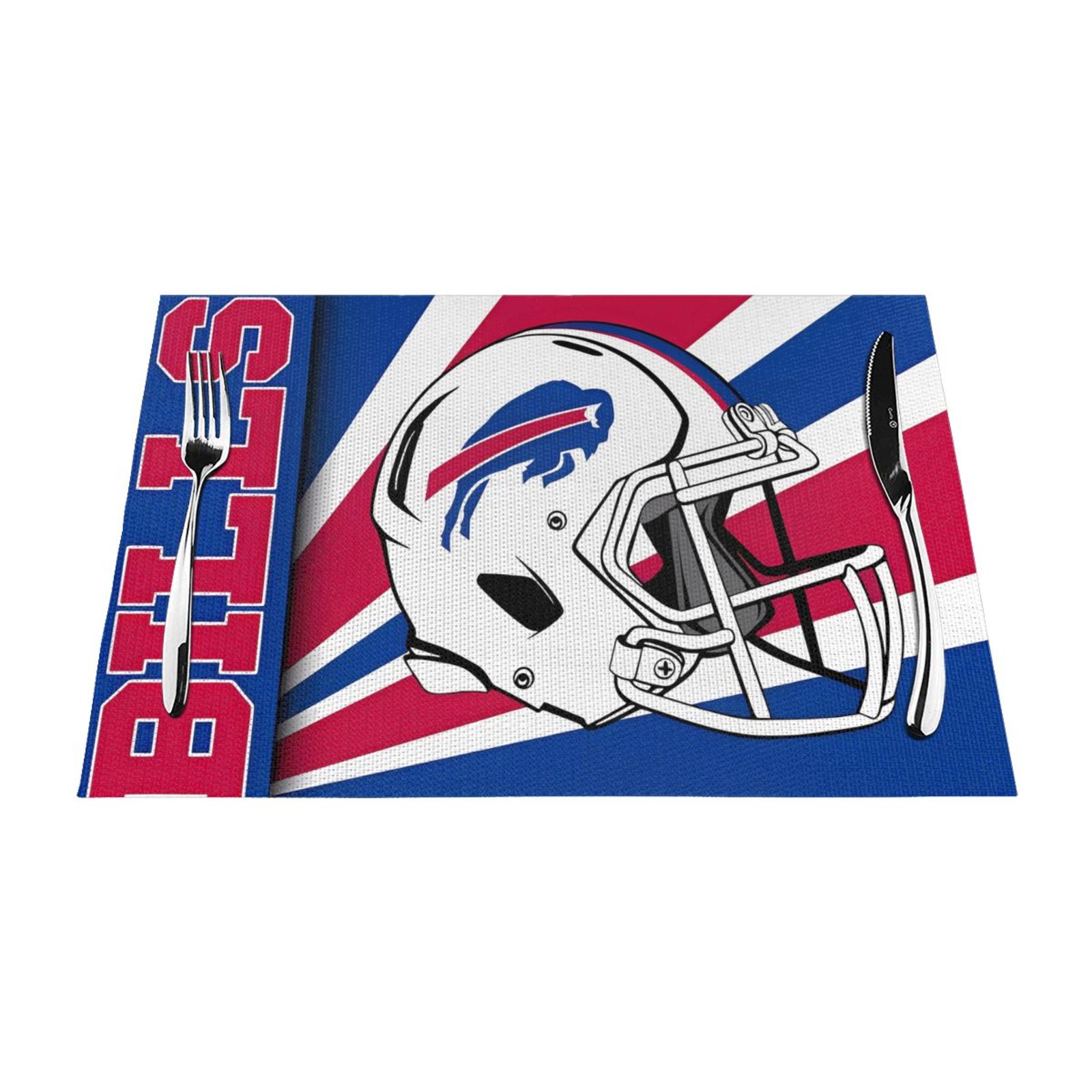 Bills Team Pvc Woven Placemat 12x18in (1 Piece Pack, 4 Piece Pack, 6 ...