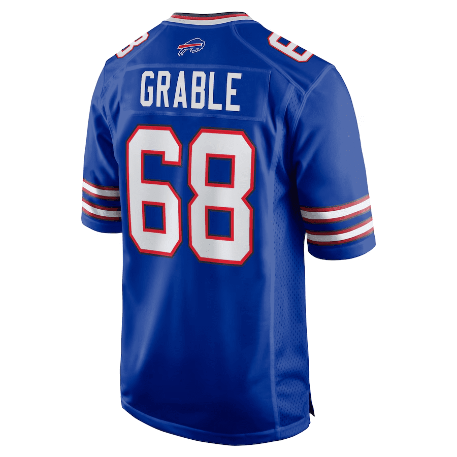 Billss Men's Home Limited Tylan Grable#68 Fans short sleeve Game Jersey ...