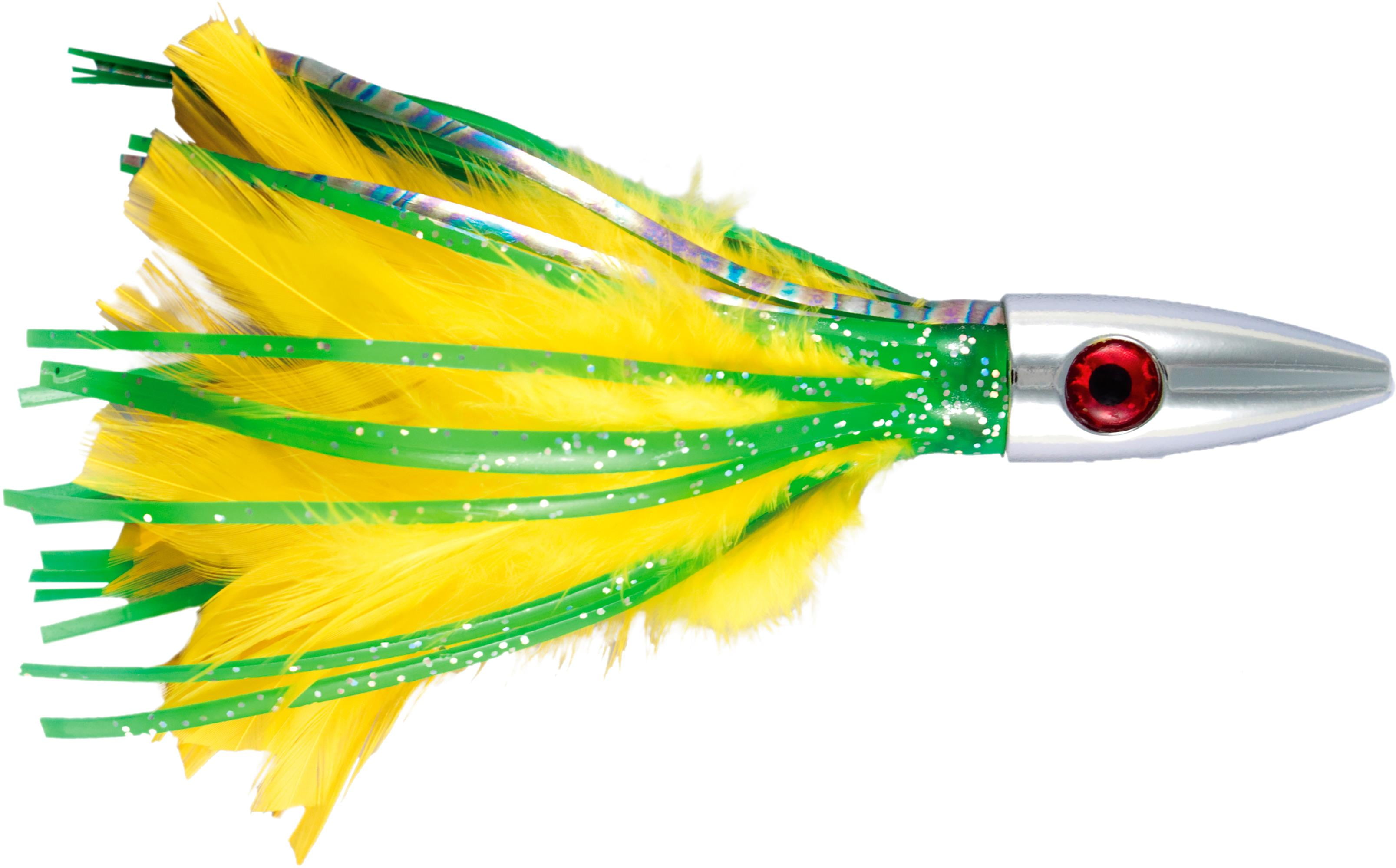 Billy Baits BB-AS04 Ahi Slayer Trolling Lure Green And Yellow - Walmart.com