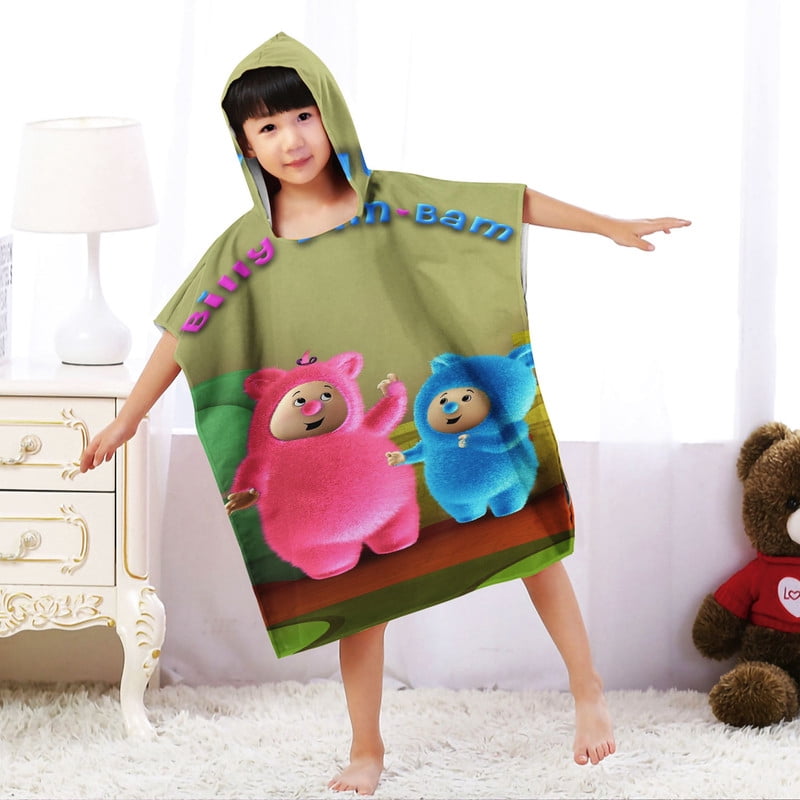 Billy Bam Bam Hooded Beach Towel Poncho for Kid Girls Toddlers Boys ...