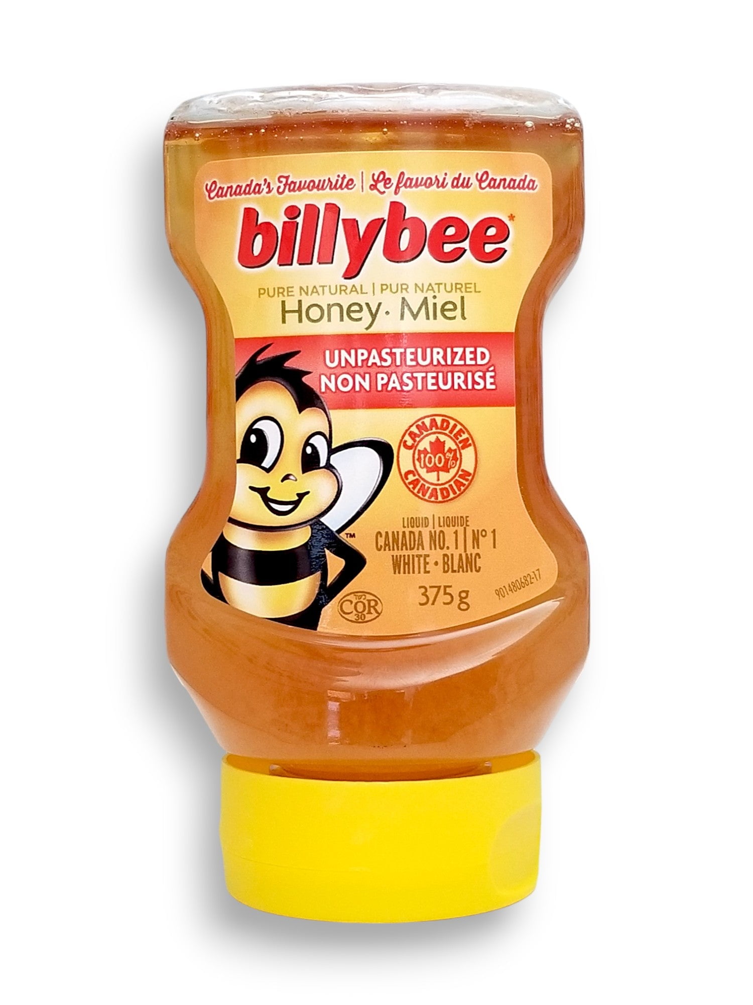 Billy Bee Pure Natural Unpasteurized Liquid Honey, 375g/13.2 oz ...