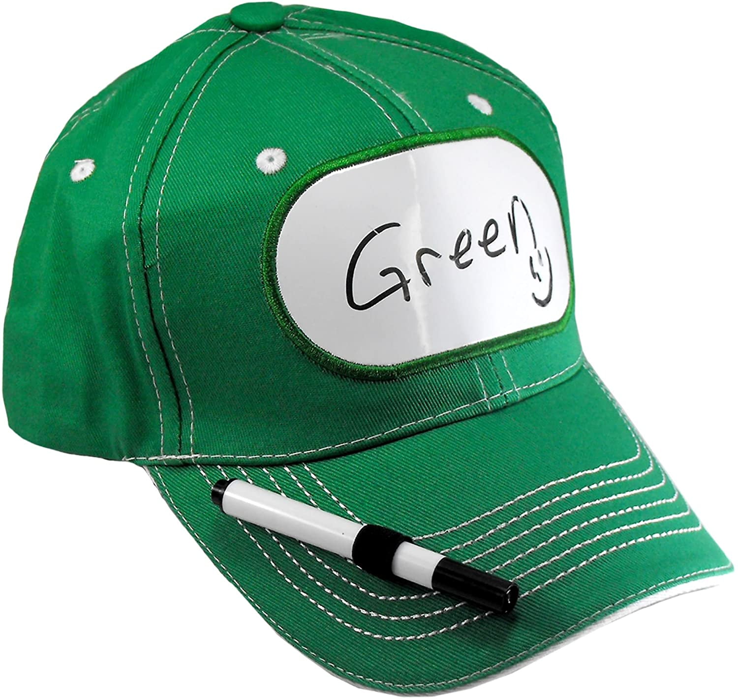 Billy-Bob Dry Erase Billboard Adjustable Unisex Baseball Hat/Cap - Green - Walmart.com