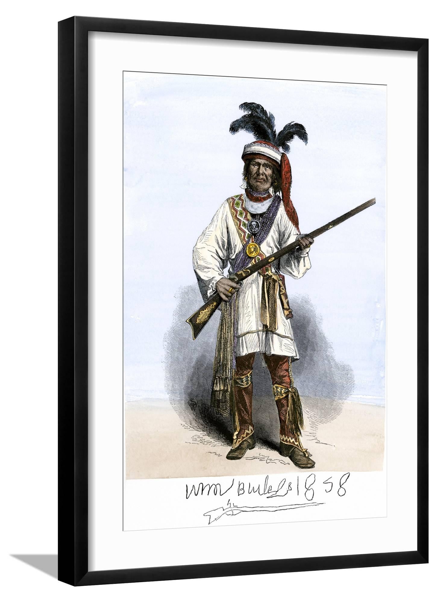 Art.com Billy Bowlegs, Chief of the Eastern Seminole Tribe, 1850s, with ...
