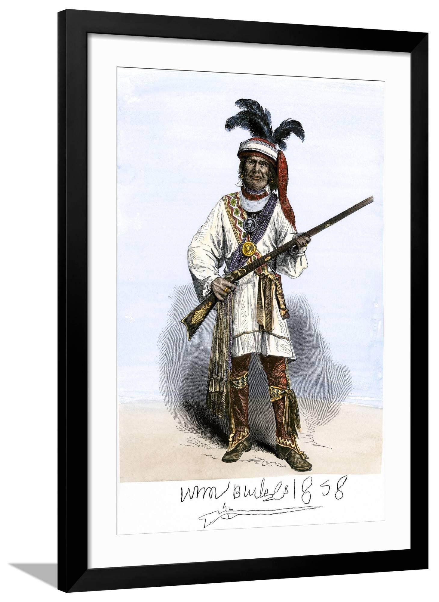 Art.com Billy Bowlegs, Chief of the Eastern Seminole Tribe, 1850s, with ...