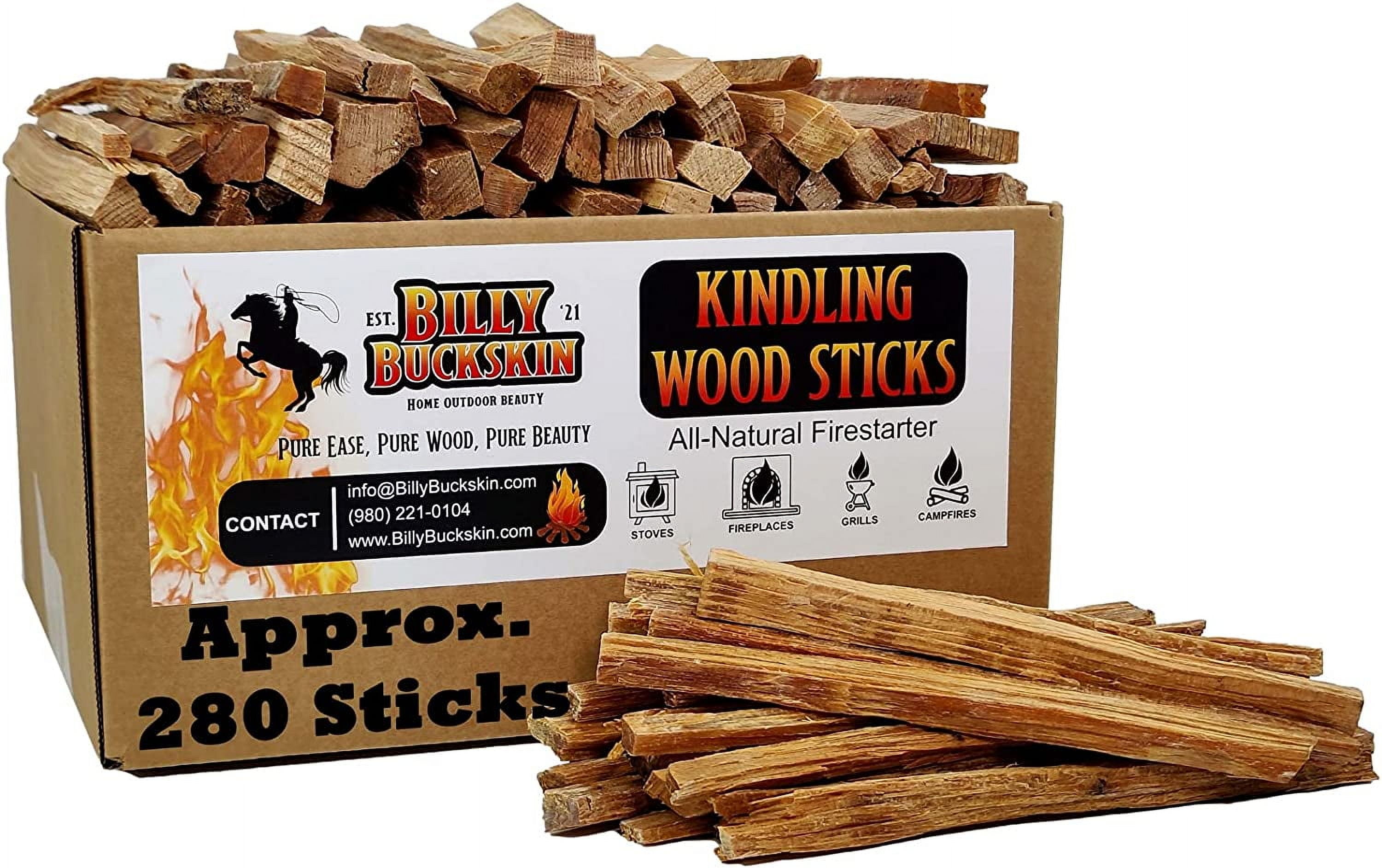 Billy Buckskin Co. Kindling Wood Fire Sticks, Firewood Kindling Stick ...