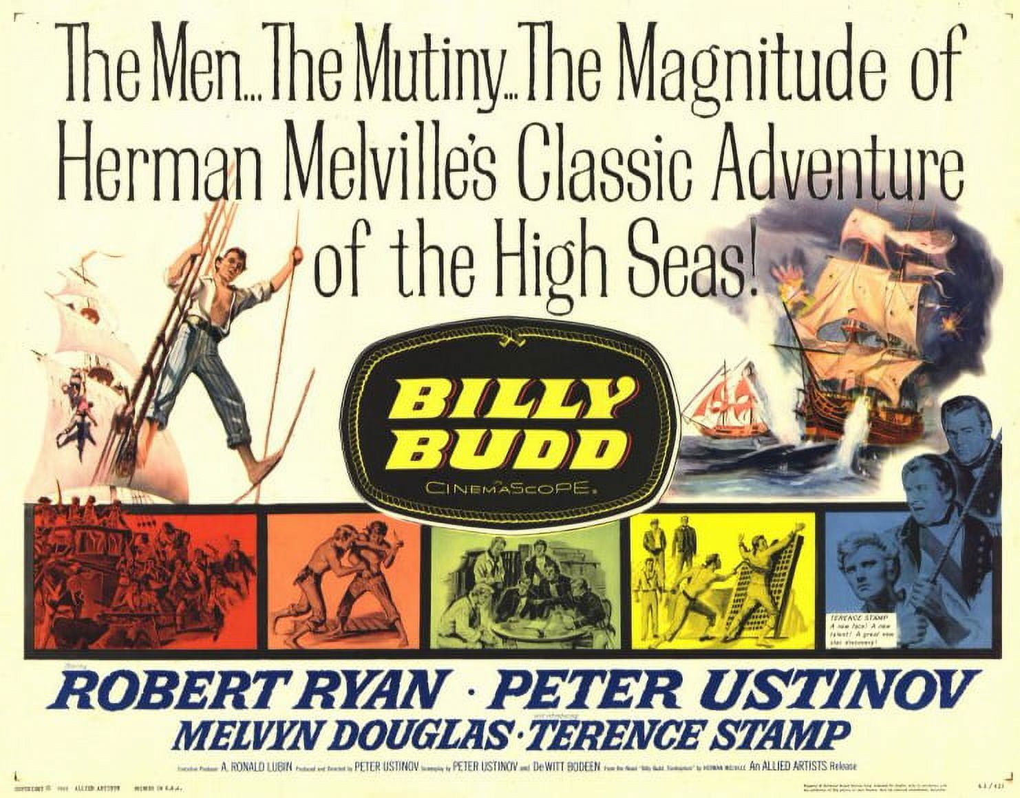 Billy Budd - movie POSTER (Style A) (11" x 14") (1962) - Walmart.com